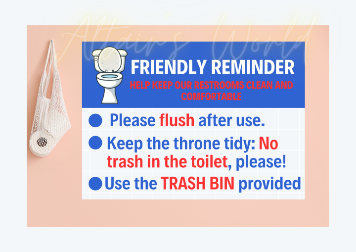 Bathroom - Toilet Signage - Restroom Signage - Bathroom Signage ...