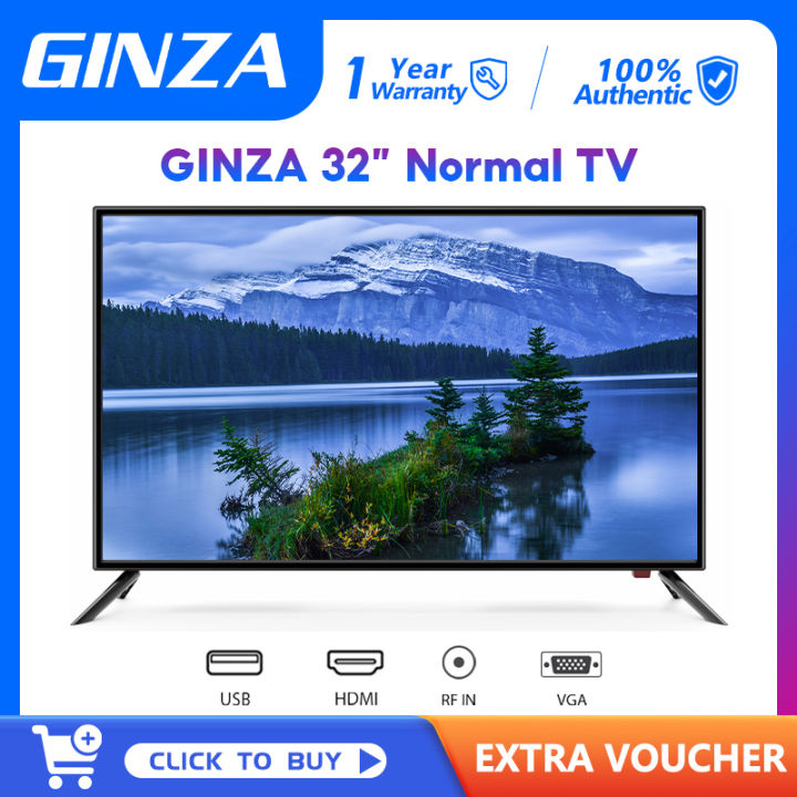 GINZA 32 inch TV 24 inch TV Led TV Ultra-Thin Multi-port TV Flat Screen On Sale HDMI AV VGA USB ...