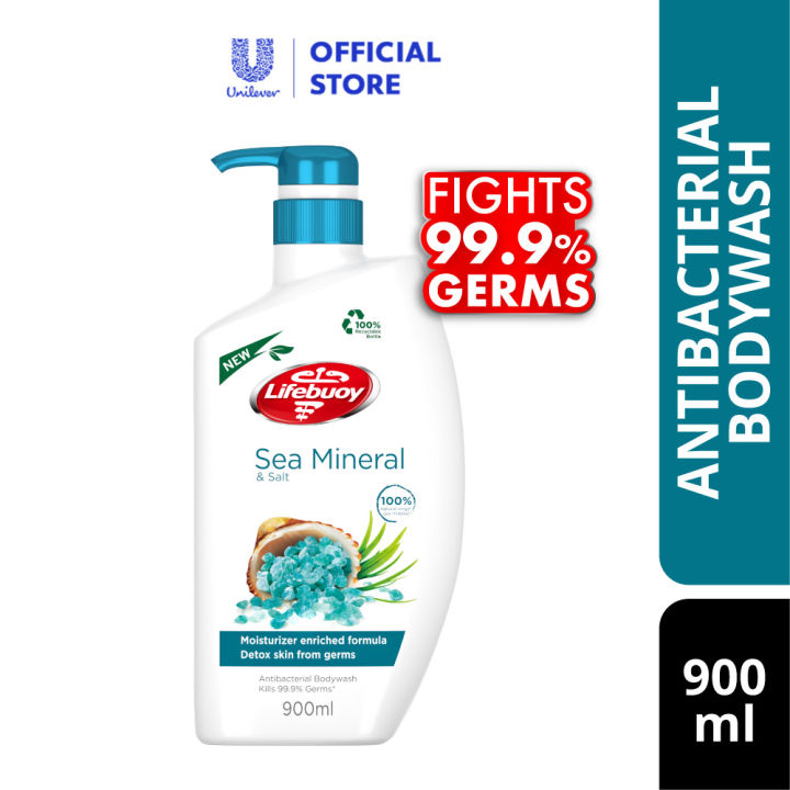 Lifebuoy Antibacterial Shower Gel Sea Mineral & Salt 900ml | Lazada