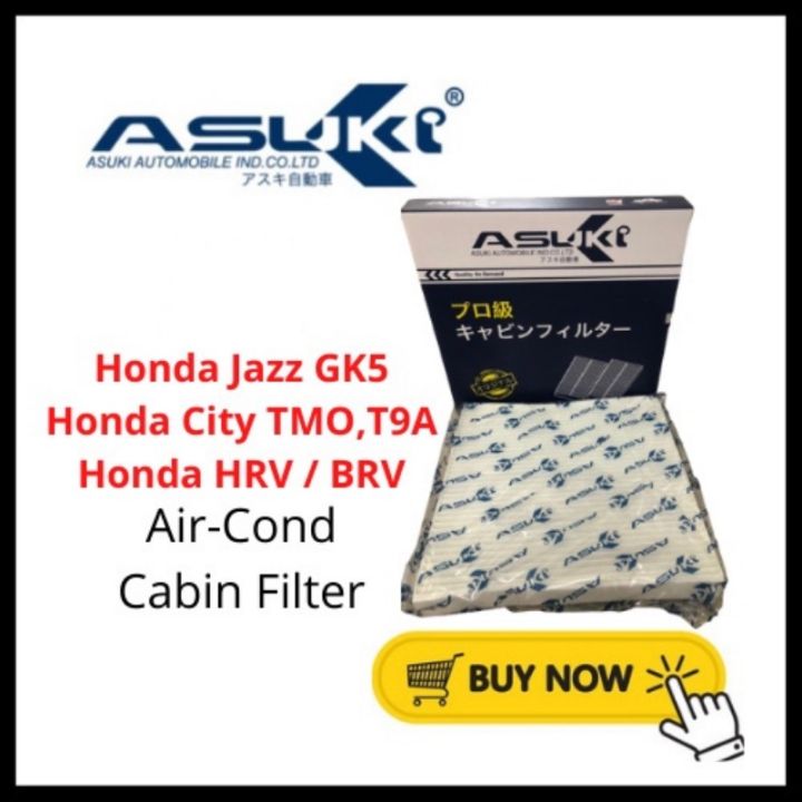 ASUKI Cabin Filter Honda City TMO T9A Aircond Filter HRV JAZZ CRZ CK5 ...