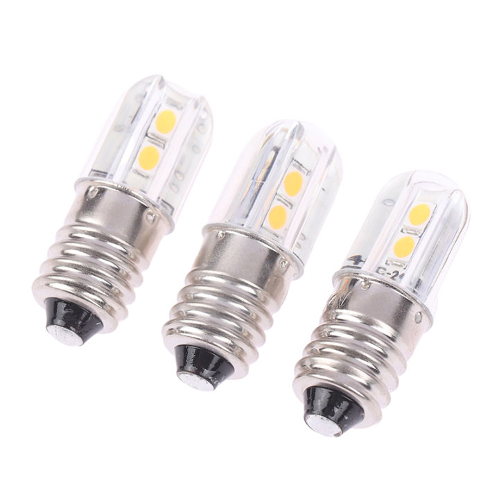 GlowingGrace หลอดไฟ E10 LED 6V 12V 24V, หลอดไฟอัพเกรดหลอดไฟ4LED สำหรับ ...