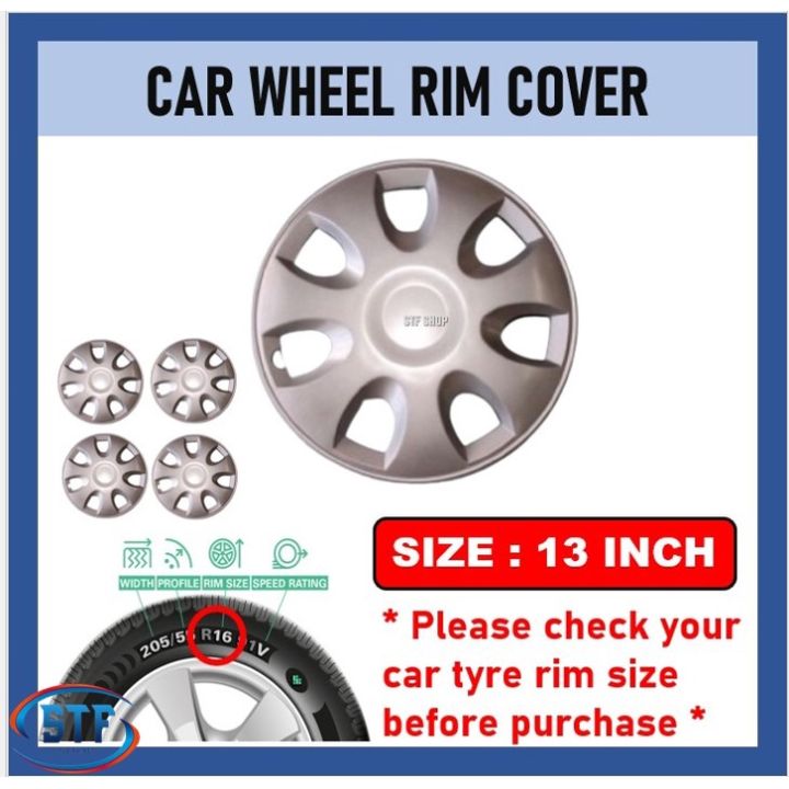 Universal R13'' Inch Car Wheel Cover Tyre Center Hub Cap Steel Rim ...