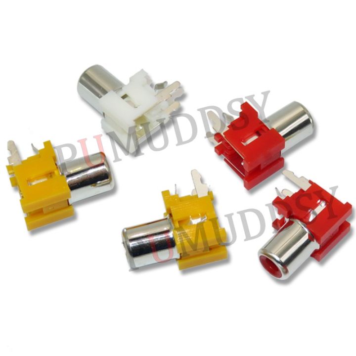 10PCS 1 Way/1 Hole RCA Connector Audio Female Jack AV Audio Input ...