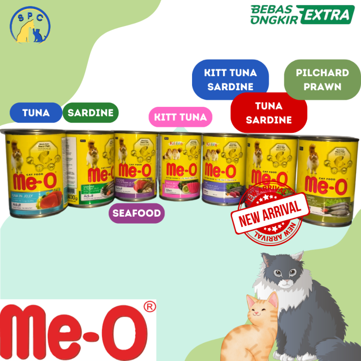 MEO ME-O Kaleng 400 Gram Makanan Kucing Basah Wet Food Cat Food MEO ...