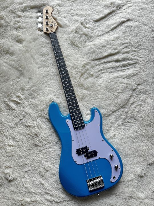 Fender Precision P Bass 4 String Blue Electric Bass Guitar Professional ...