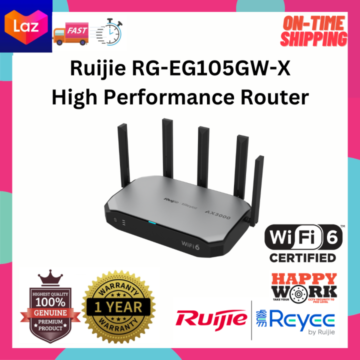 Ruijie Reyee RG-EG105GW-X Wi-Fi 6 AX3000 High-performance All-in-One Wireless Router | Lazada PH