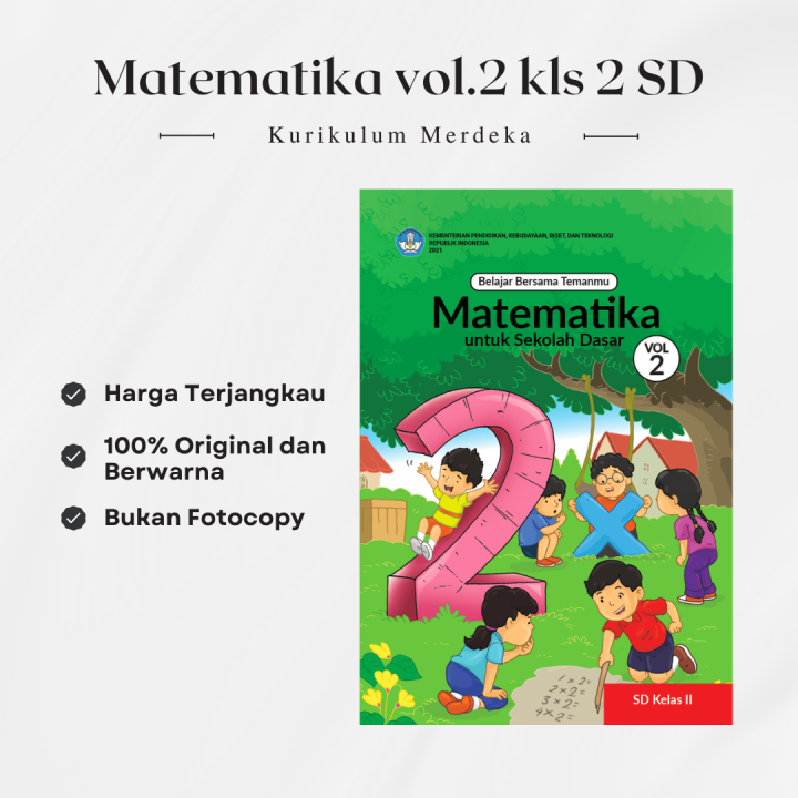 Buku Siswa Matematika Kelas 2 vol.2 SD / MI Kurikulum Merdeka - Buku ...