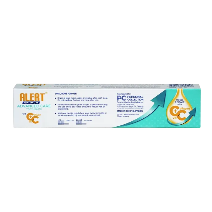 PC ALERT OPTIMUM ADVANCED CARE FLUORIDE TOOTHPASTE 160 G | Lazada PH