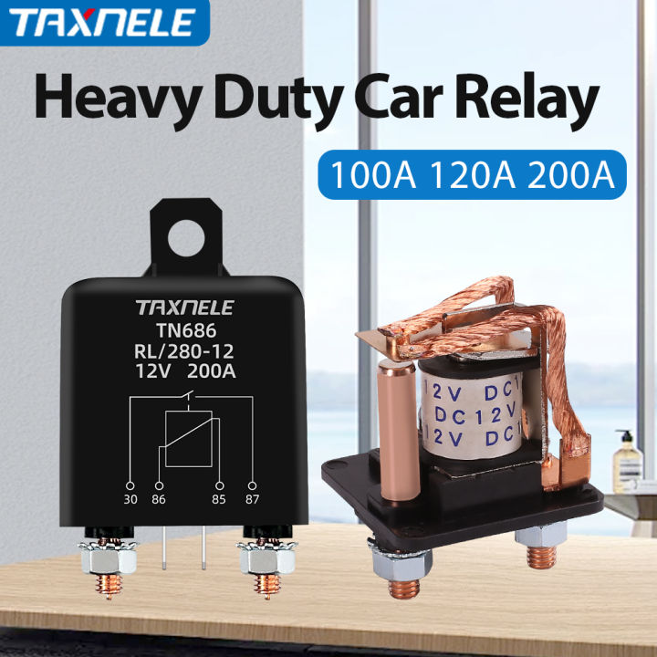 Starting relay 200A 100A 120A 12V/24V high-power automobile high-current starting relay ...