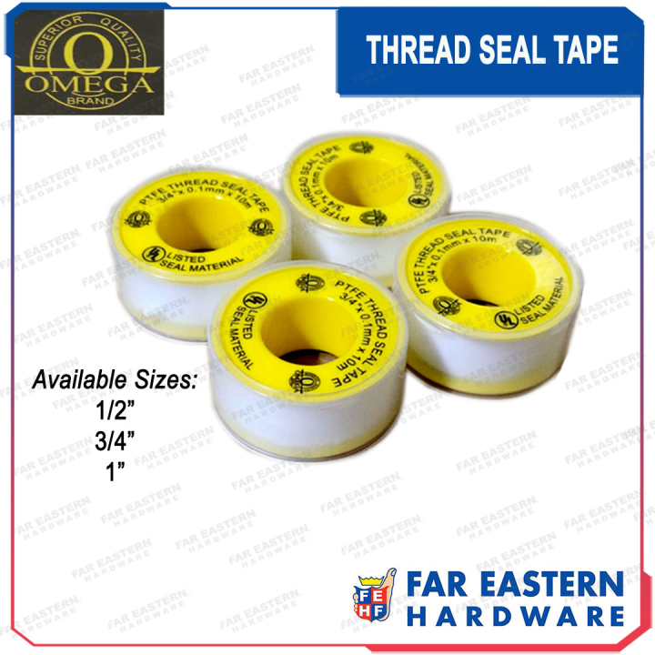 OMEGA Tapelon Thread Seal Tape 1/2" | 3/4" | 1" | Lazada PH