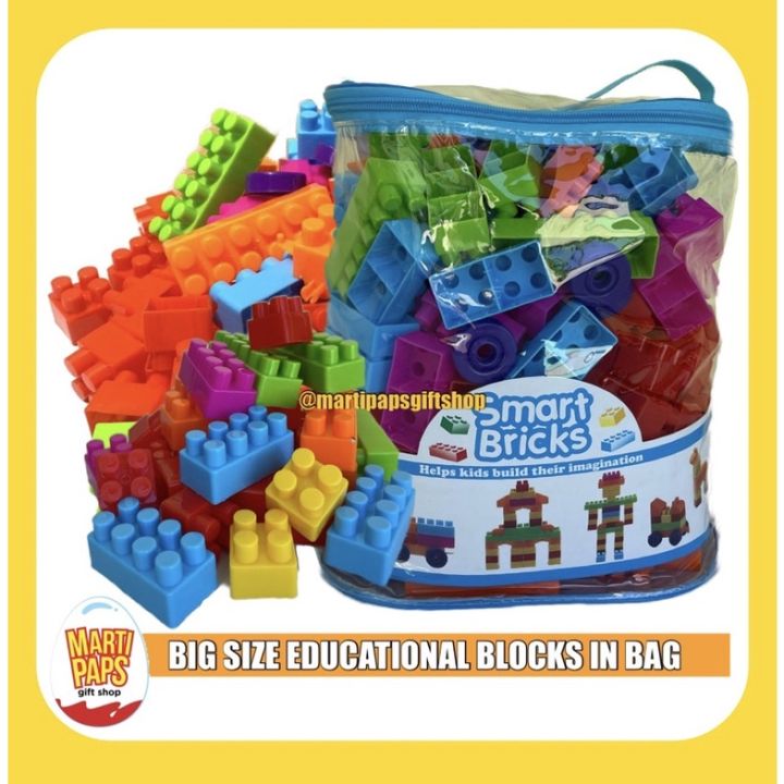 EDUCATIONAL BIG BLOCKS IN BAG BUILDING BLOCKS | Lazada PH