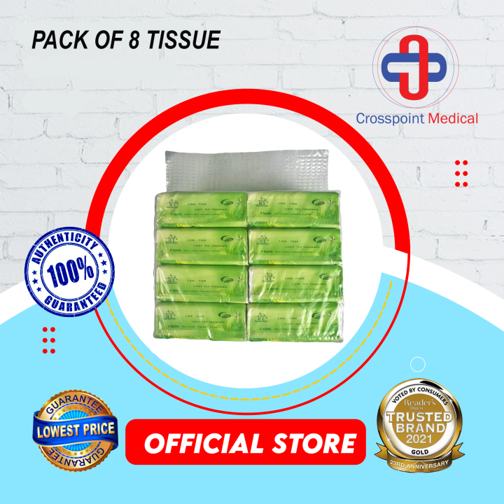 Crosspoint Native Wood Pulp green Facial Tissue Interfolded Paper ...