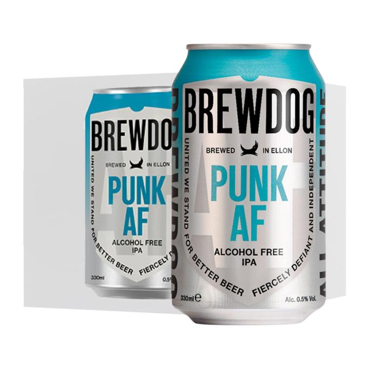 BrewDog Punk AF Non Alcoholic IPA (Alcohol free) - 4 Pack (Craft Beer ...