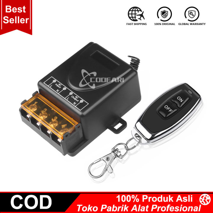 Relay Switch AC 220 1CH Remote Control Saklar ON /OFF | Lazada Indonesia