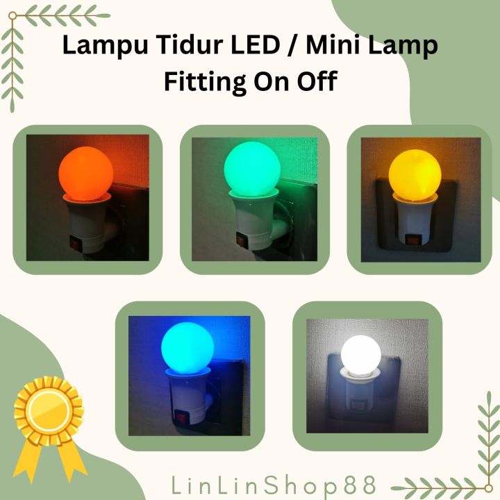 Lampu Tidur LED / Mini Lamp Fitting On Off | Lazada Indonesia