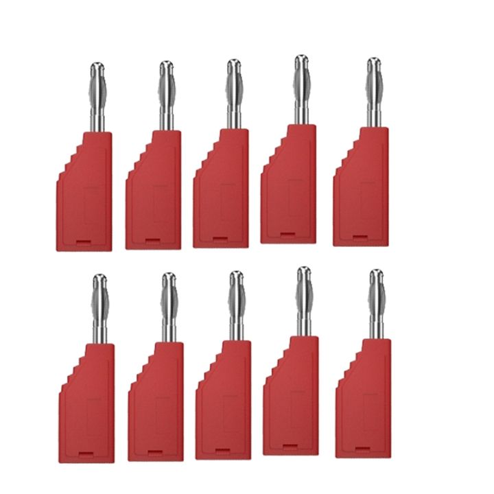 10pcs/Set Connector Plug J.10054 4mm Stackable Plug Banana Plug Face ...