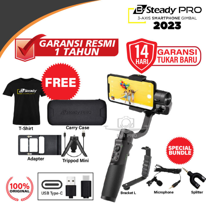 Brica B-Steady PRO - BSteady PRO - Gimbal 3-Axis Stabilizer RESMI ...