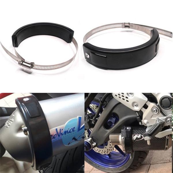 ZSDTRP Round Oval Exhaust Protector Can Cover For 100-140mm Motorcycle ...