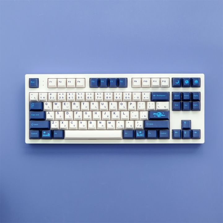 【Keycap Only】GMK Blue Moon Keycap 129 Keys Cherry Profile PBT Five ...