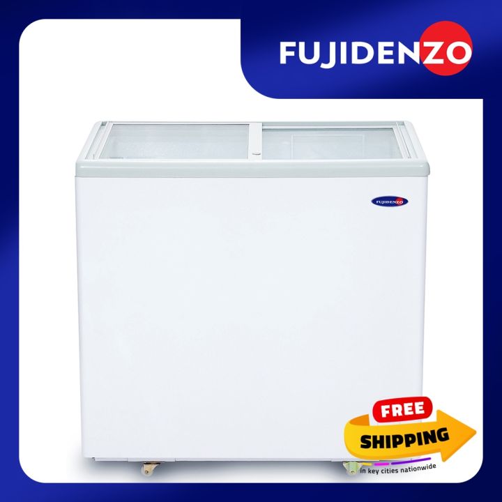 Fujidenzo 7 cu. ft. Sliding Glass Top Chest Freezer FD-07ADF2 (White ...