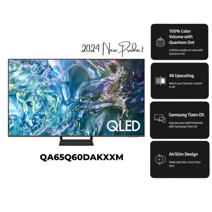 Samsung 65 "QLED q60d 4K Smart TV quantum HDR Smart TV Samsung q60d Samsung TV 2024 65 inch TV ...