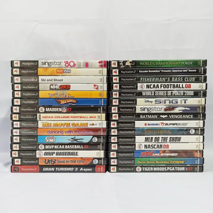 PS2 Games - NTSC-U/C REGION ONLY - Used Original Playstation 2 Video ...