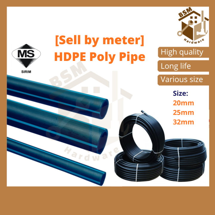 BSM [Sell By Meter] SIRIM HDPE Poly Pipe HDPE Poly Paip Air HDPE PVC ...