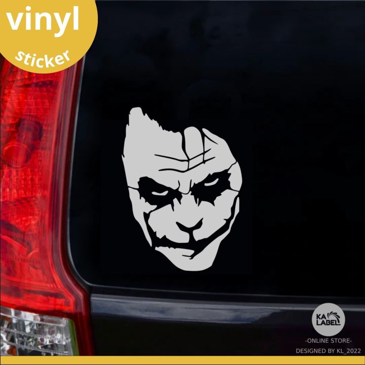 (Ready Made) Joker Smile - Vinyl Decal Sticker for Motorcycle and Car ...