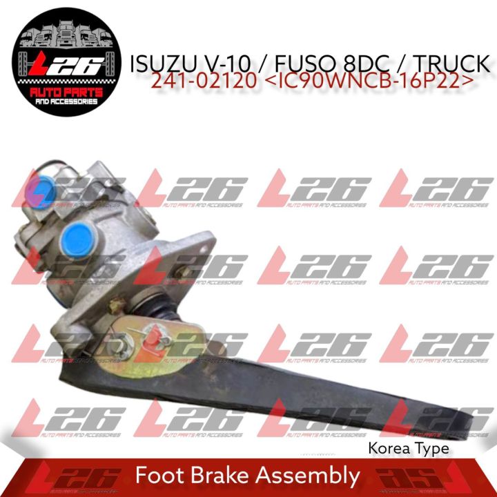 Foot Brake Valve Assembly Isuzu V-10 Fuso 8DC Truck 241-02120 IC90WNCB ...