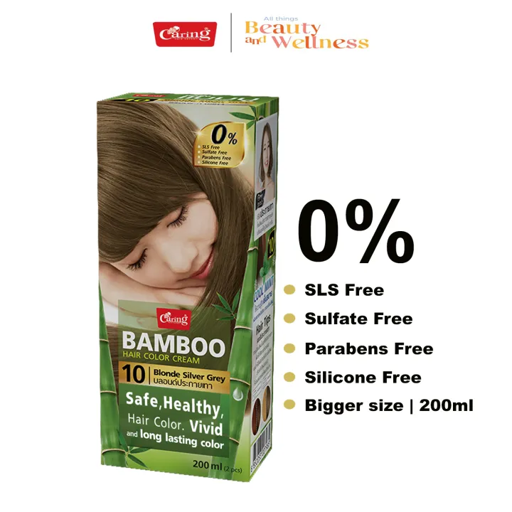Caring Bamboo Color Cream - Blonde Silver Grey | Lazada PH
