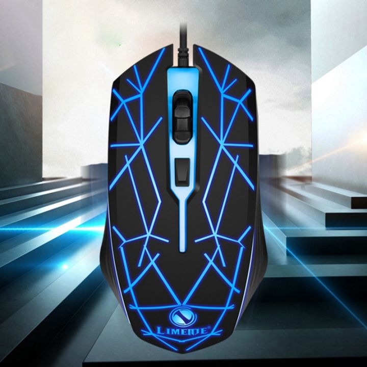 Sports LED Luminous Backlit Wired Mouse USB Wired For Desktop Laptop ...