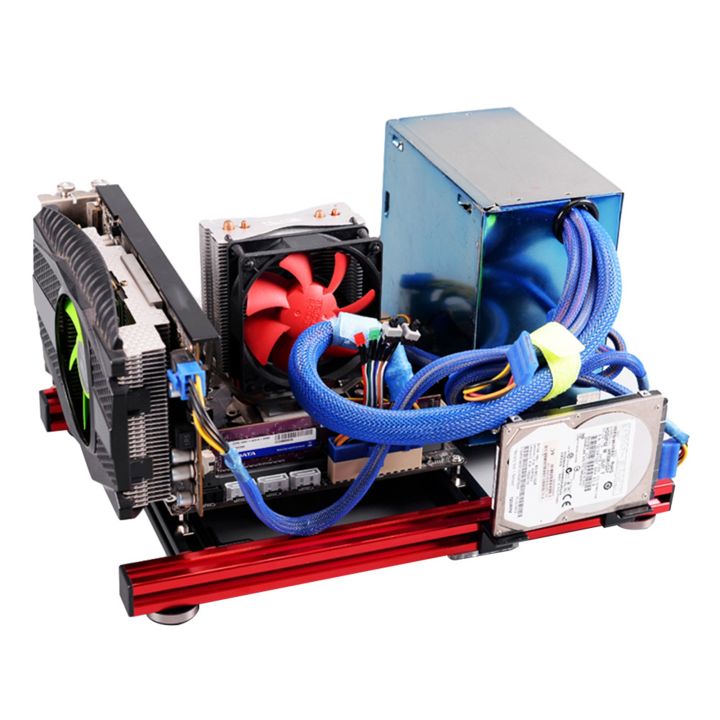 Open Frame PC Case 20 x 20 Aluminum Alloy ITX Case DIY Mini Computer ...