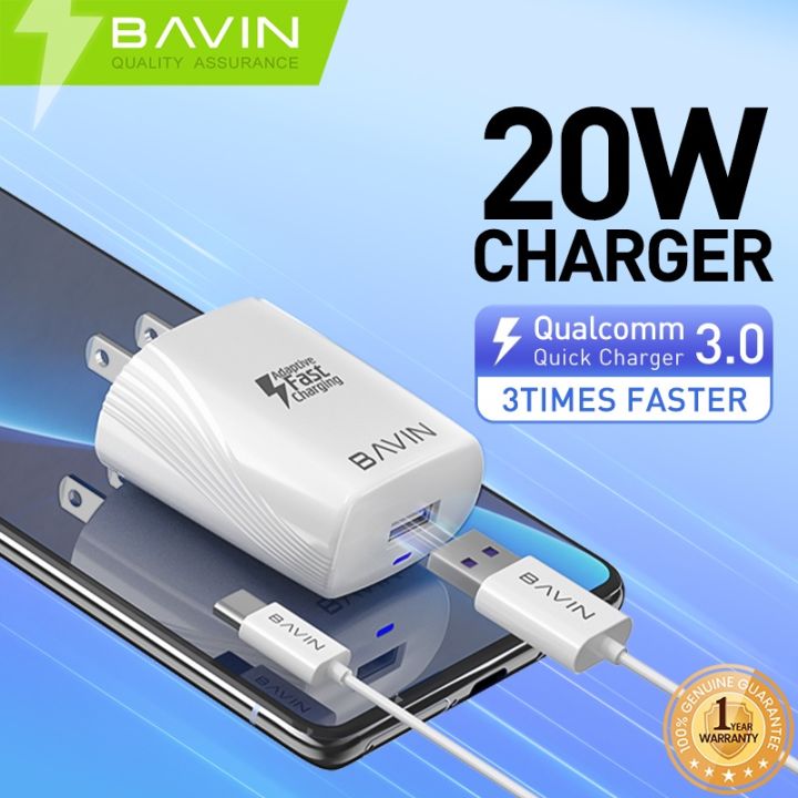 Value Original BAVIN 20W Qualcomm 3.0 USB 2.4A Fast Charger Quick ...
