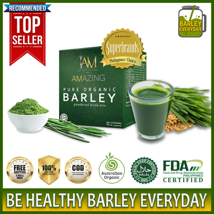 ORIGINAL IAM AMAZING PURE ORGANIC BARLEY ( 1 BOX / 10 SACHETS )from ...