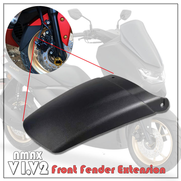 NMAX V1, V2 FRONT FENDER EXTENSION G3276 ( BLACK ) | Lazada PH