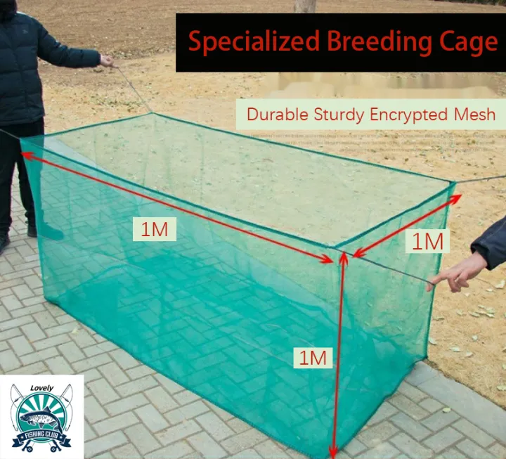 10eye Mesh Cage Fish Net Breeding Fence Cage Shrimp Nylon Cage ...