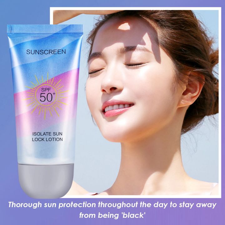 【Pre-order】 Spf50 Moisturizing Sunscreen Protector Sun Block Gel Isolation Lotion Bleaching ...