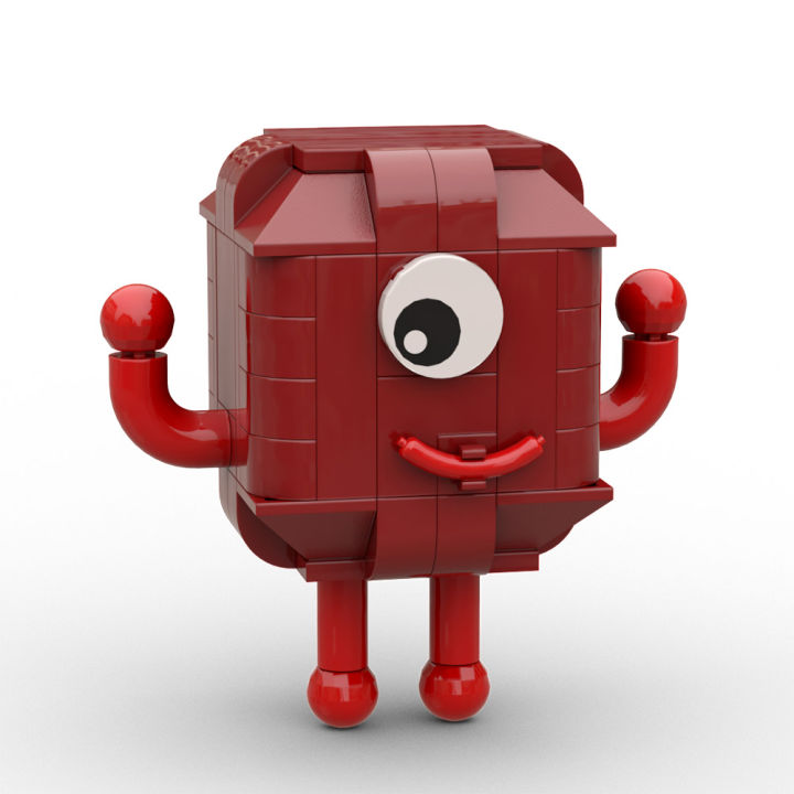 BuildMOC Cartoon Numberblocks Building Blocks Number One Blocks Numbers ...