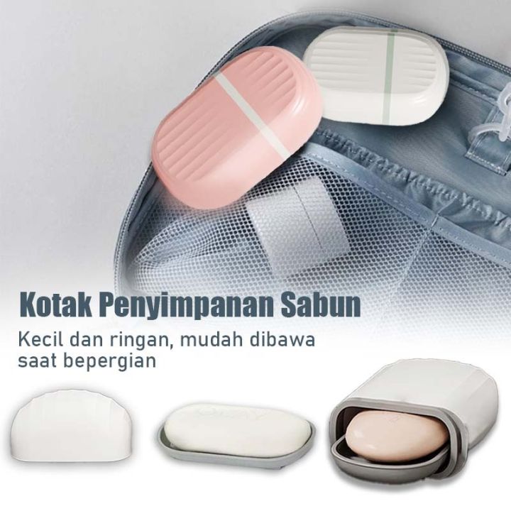 Box Sabun/Kotak Sabun Mini Travel/Tempt Sabun/Bath Soap Case Tekstur ...