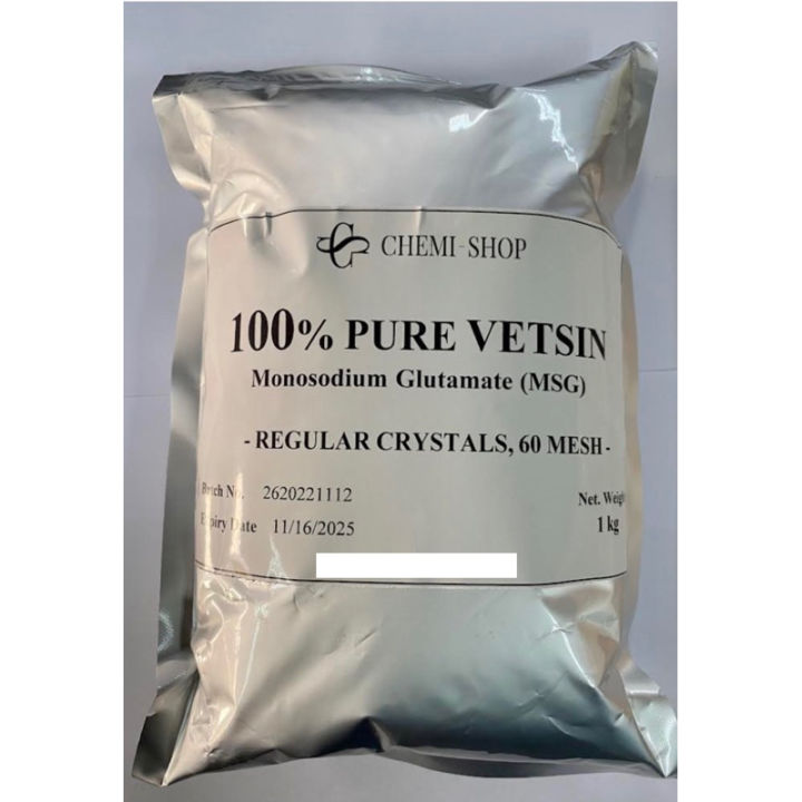 ⭐NEW⭐ REGULAR PURE 100 Monosodium Glutamate (MSG) - Vetsin (1KG) | Lazada PH