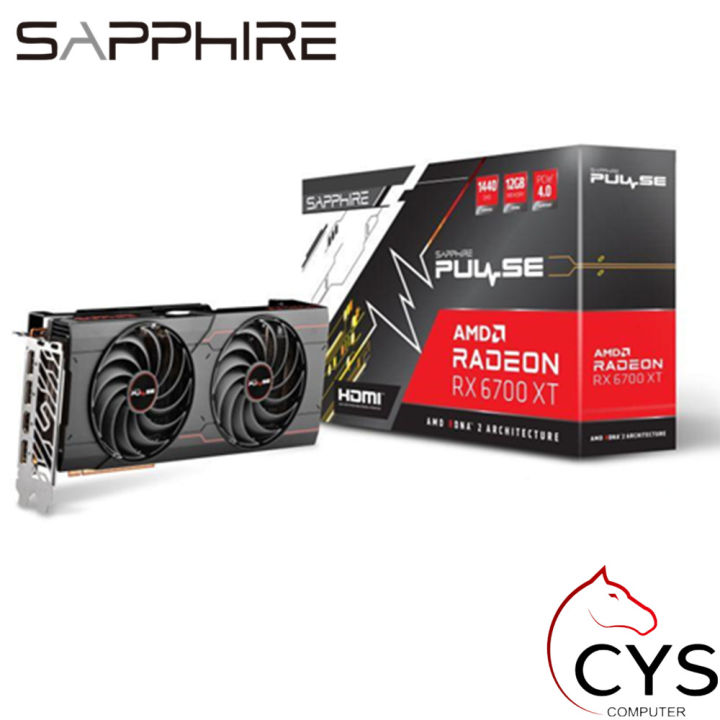SAPPHIRE RADEON RX 6700 XT PULSE 12GB GDDR6 192BIT | Lazada
