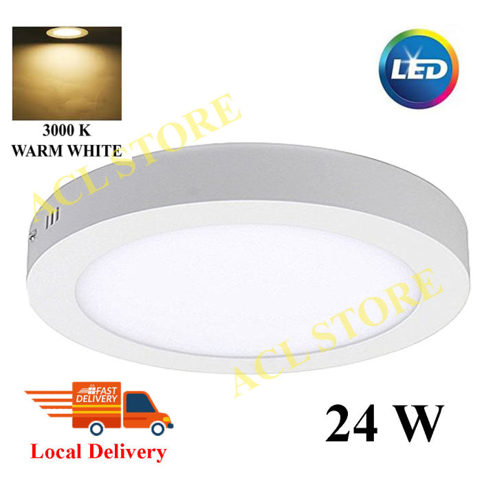 LED SURFACE DOWNLIGHT 18W / 24W / ROUND / BLACK FRAME / WHITE FRAME ...