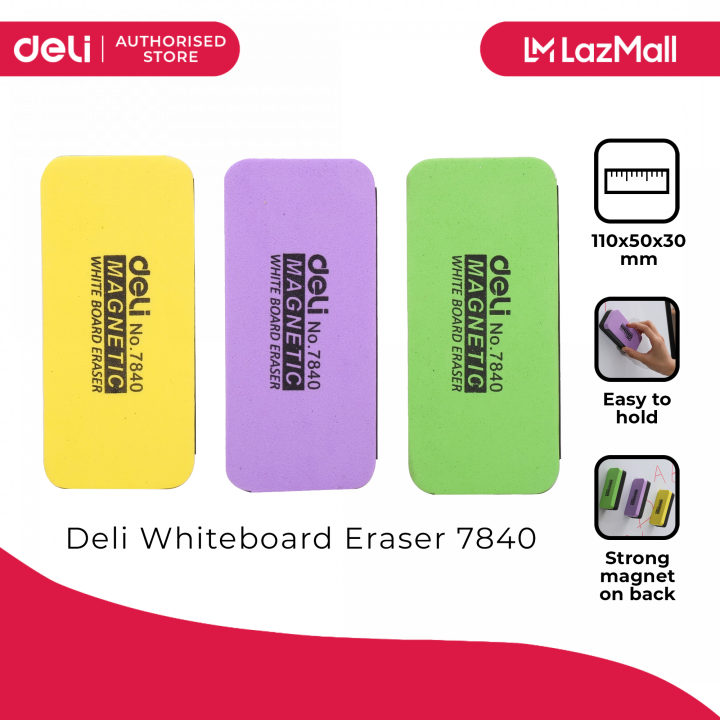 Deli Whiteboard Eraser 7840 75257840 | Lazada PH