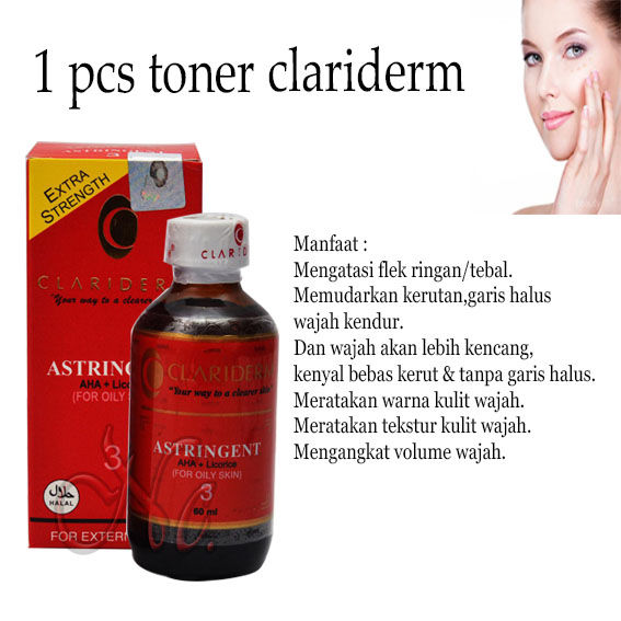 Clariderm Astringent Alkohol No 3 / Toner For Oily Skin - 60ml | Lazada ...