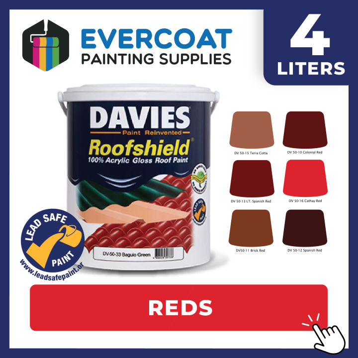 Davies Paints Roofshield 4-Liters (Reds) | Lazada PH