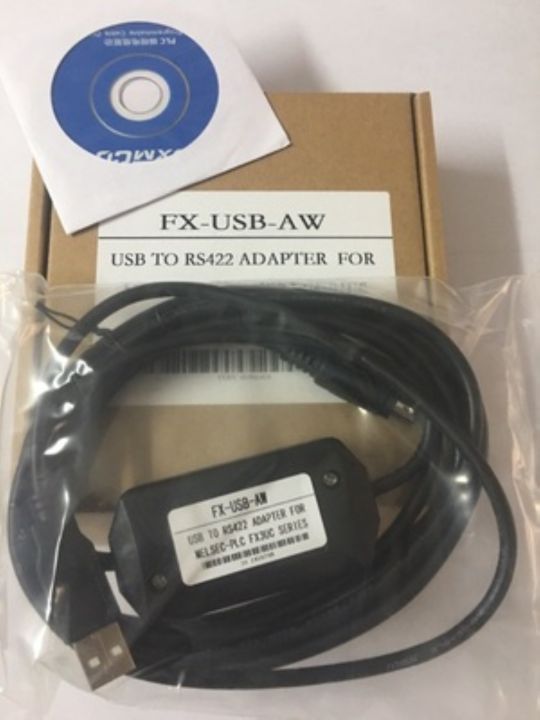 สายเคเบิลการเขียนโปรแกรม PLC ของ Mitsubishi FX3U Series FX-USB-AW พร้อม ...