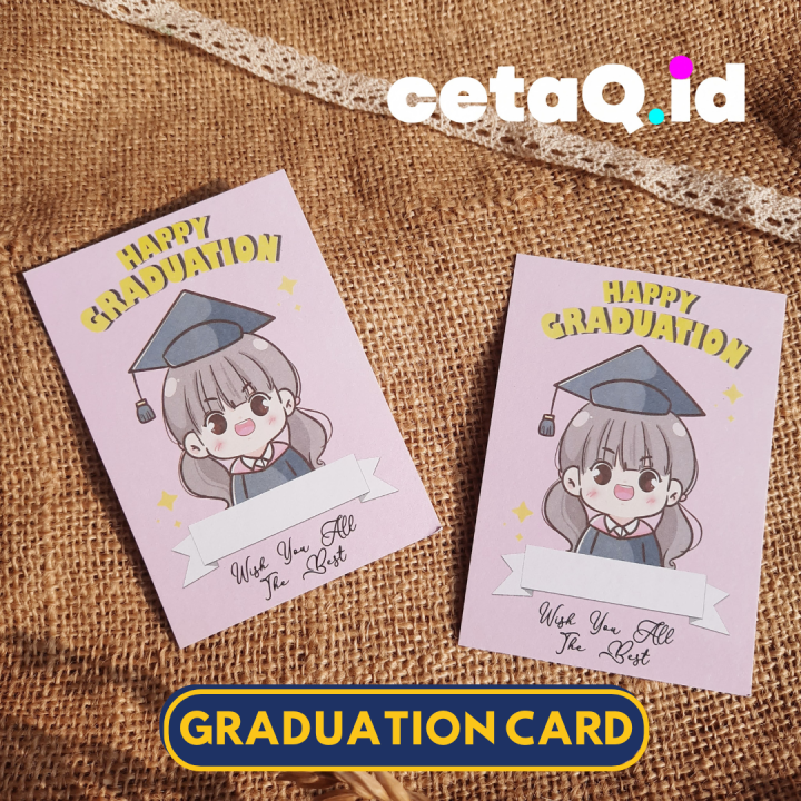 [ISI 10 PCS] Kartu Ucapan Happy Graduation / Greeting Cards Graduation ...