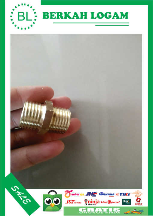 Double Nipple / Dobel Nepel 1/2 x 1/2 Kuningan | Sambungan Kuningan | Lazada Indonesia