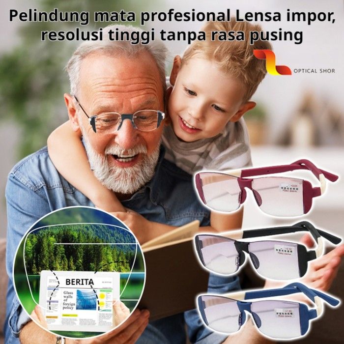 Kacamata presbiopia untuk penggunaan dekat dan jauh Kacamata Presbiopia ...