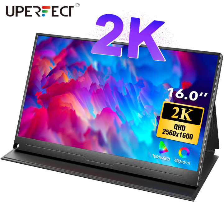 UPERFECT 2K Portable Monitor Matte Screen 16 inch IPS HDR FreeSync ...